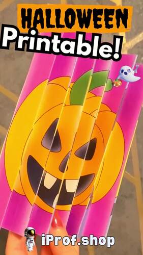 Halloween 5 Agamograph Coloring pages sheet Craft Cute Activities No Prep