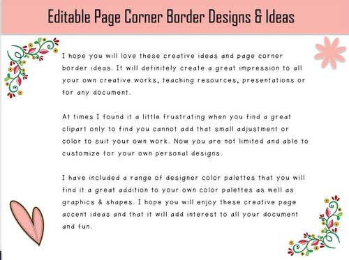 Page Corner Border Clipart 1, Decorative Border Clipart, Vector Corner ...
