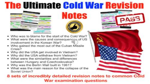 IB Paper 2 Cold War: Detailed Exam Revision Pack - 8 topics, 12 pages