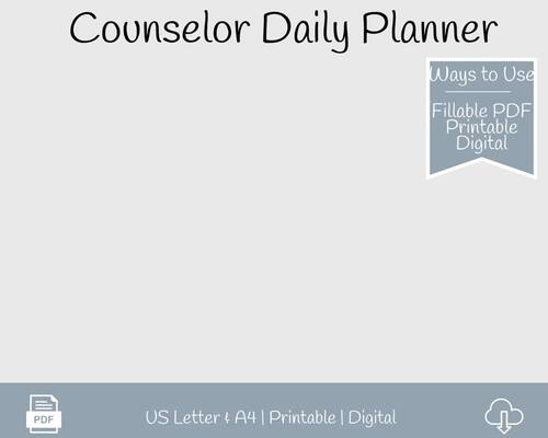 Counselor Daily Planner by CC Digital Studios | TPT