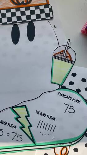 Fall Math Place Value Craft by The Teaching Diva Corner | TPT