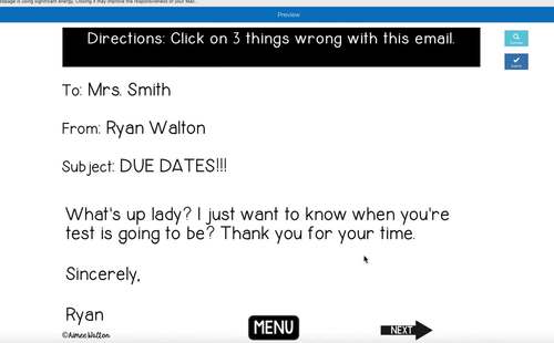 Writing Emails Leveled Practice Speech Boom Cards™ by Aimee Walton