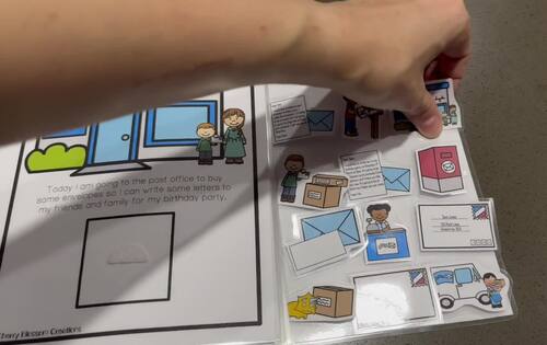 Going to the Post Office- Interactive Adapted Story (Standard Font)