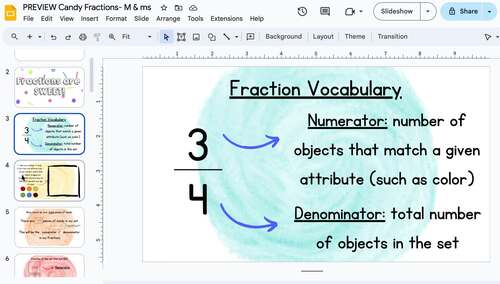 Grade 3 Fractions of a Set Comparing Fractions Activity Digital ...