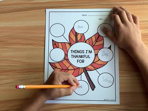 I Am Thankful For Writing Activity | Thanksgiving Writing | Printable ...