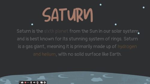All About Saturn Solar Planet PowerPoint Lesson Slides for 1st 2nd 3rd