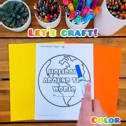 Holidays Around the World Craft, Readers & Writing Activities | Art ...