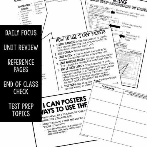 Landforms, Topography I Can Posters Landforms Posters, Earth Science ...