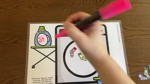 Print-n-Go - Articulation Activity - Stinky Socks Edition {S-Blends}!