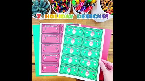Christmas Cash - Printable Money & Coins - Holiday Classroom Economy ...
