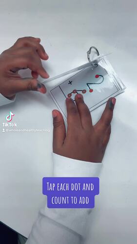 Tap and Count Addition Flash Cards by Whole and Healthy Teaching