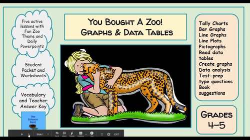 You Bought A Zoo! Data Tables & Graphs by The Science Nest | TPT