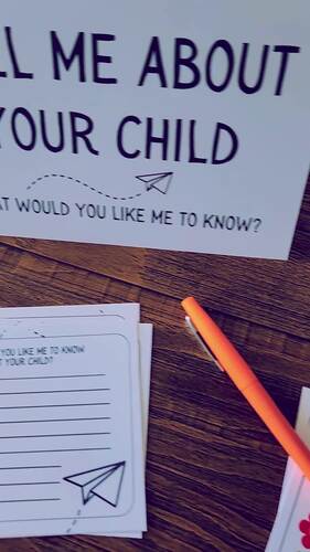 Back to School - Open House Station - Student Info - Bilingual | TPT