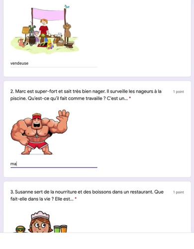 French Community Jobs Professions Vocabulary Tests Activities Print ...