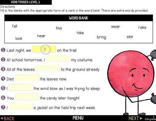 October Fall Language Activities Speech Therapy Printable Worksheets ...