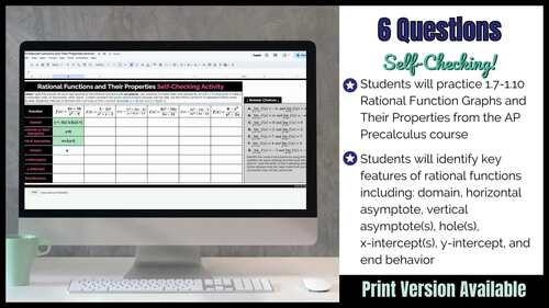 Rational Function Graphs and Their Properties 1.7-1.10 AP Precalculus ...