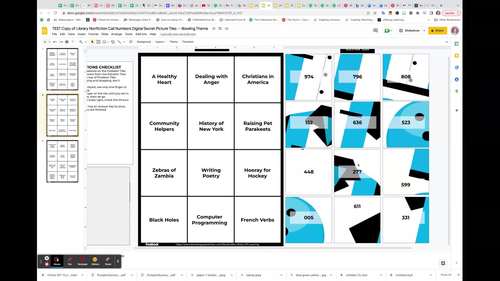 Library Skills -- Nonfiction Call Numbers Digital Secret Picture Tile ...