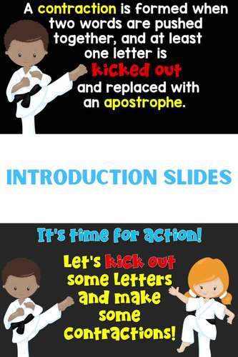 Contractions PowerPoint Lesson: Practice Reading and Writing Contractions