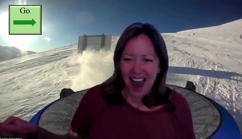 Winter Snow Tube Activity * Video Backgrounds * WH questions * choice ...