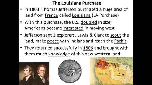 Western Expansion - US in the 1800s PowerPoint and Guided Notes | TPT