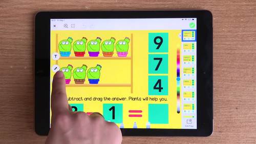 Subtraction within 10 with Pictures Math Games Kindergarten Seesaw ...