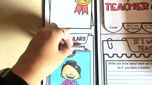 Interactive ESL Teacher's Day Craft Lapbook- ESL Project for Grades 2-5