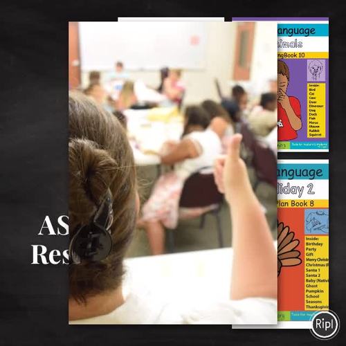 ASL Graduation Scramble w Sign Language by ASL Teaching Resources