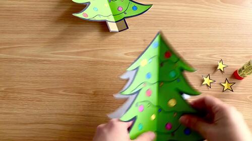 3D Christmas Tree Craft by Brains at Work | TPT