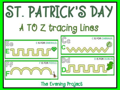 St. Patrick's Day tracing lines task cards for Autism, Sp. Ed ...