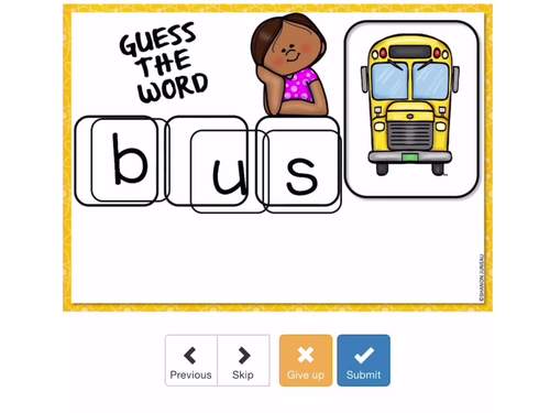 Short U Word Family Practice Boom Cards No Prep Literacy Centers