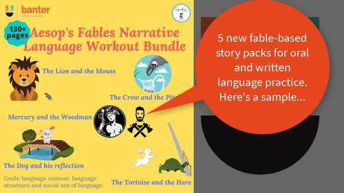 Aesop's Fables: Narrative Language Workout Bundle by Speechies in Business