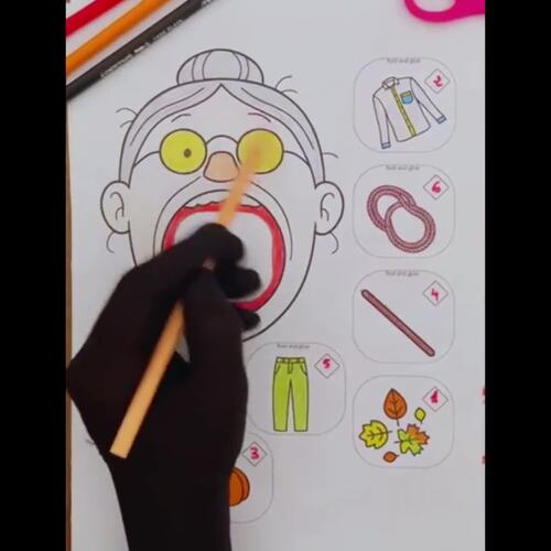 There Was An Old Lady Who Swallowed Some Leaves Craft Story Sequencing ...