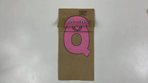 Letter Q Alphabet Puppet Craft & Speech Therapy Lesson Plans w/ Visual ...