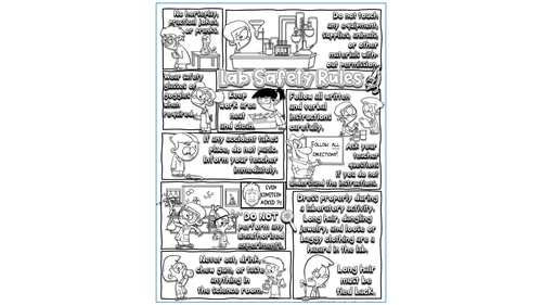 Lab Safety Rules Doodle Notes, Quiz, and PowerPoint | NGSS Middle ...