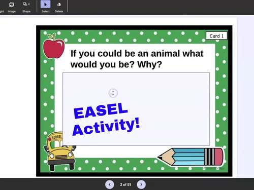 FUN WRITING PROMPTS Remote Learning GOOGLE SLIDES & EASEL by Teacher ...