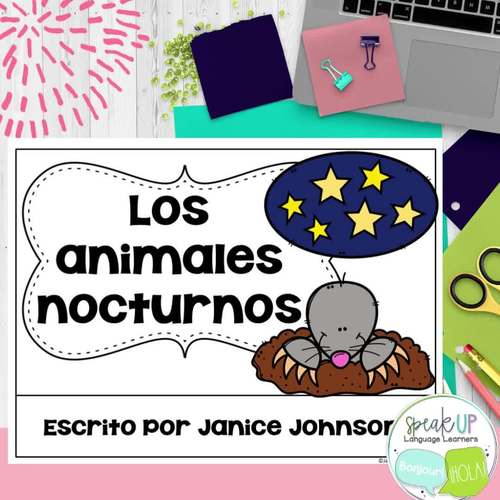 Los animales nocturnos Spanish Nocturnal Animal Reader Print & Boom ...