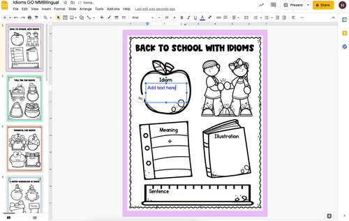 Idiom Posters Graphic Organizers by MM Bilingual | TPT