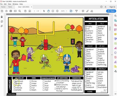 Picture Scenes for Speech Therapy Mixed Groups Articulation + Language ...