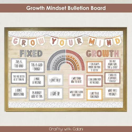 Boho Rainbow Emotional Development Classroom Bulletin Board Kit | TPT