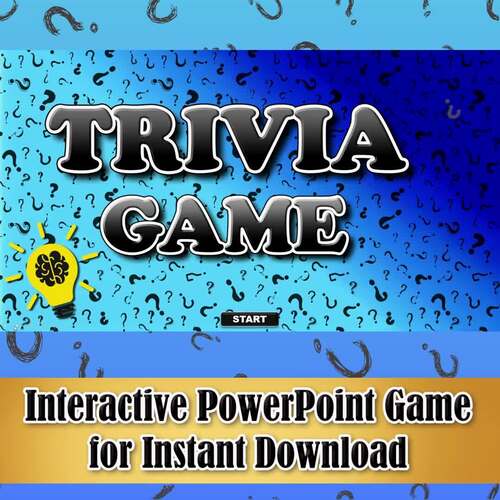 Trivia PowerPoint Game Template Editable for Classroom | TPT