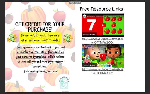 Counting Apples in Spanish 0-10 Mini Unit | Contar las manzanas | TPT