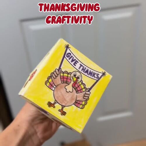 Thanksgiving Craftivity - Turkey Paper Basket, I am Thankful for ...