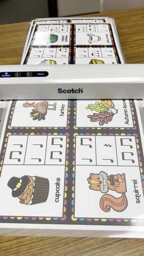Thanksgiving Rhythm Clip Cards Music Activity by Miss Music Teacher