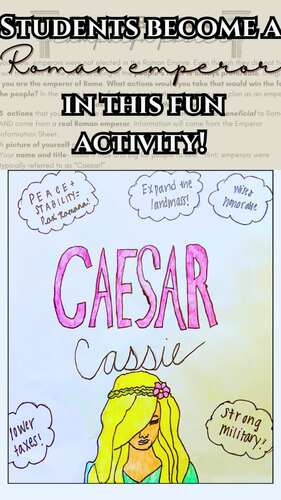 Ancient Rome: Roman Emperor Campaign Poster- LOW PREP Activity! | TPT