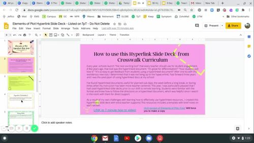 Hyperlinked Slides Template Bundle for Use with Google Slides™ | TPT