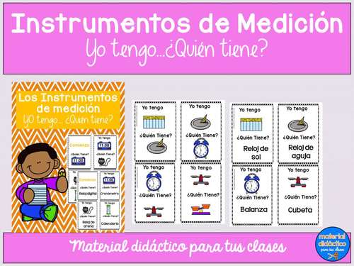 Instrumentos de medición, Yo tengo...¿Quién tiene? 2021| Spanish Resources
