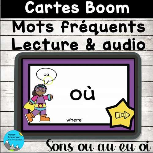 Lecture des mots outils avec sons complexes ou au eu oi avec audio grade 1