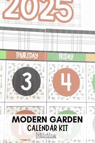Flip Calendar | Wall Calendar Kit with Weather | Modern Garden ...