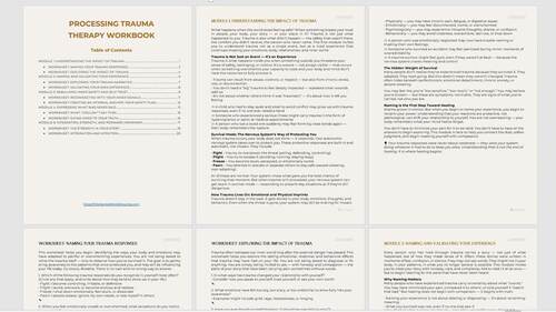 Trauma Therapy Workbook Healing Guide for Clients and Therapists, Recovery