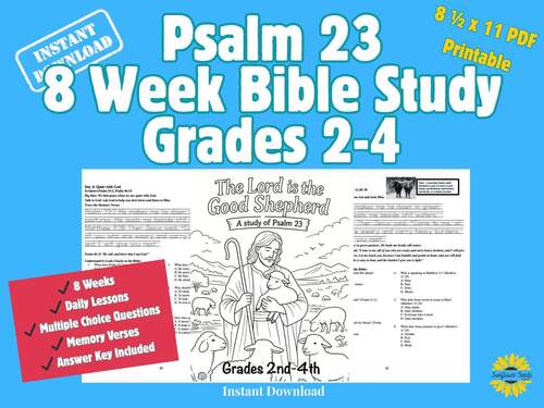 Psalm 23 Bible Study for Kids | Grades 2–4 | 8 Week Christian Bible ...